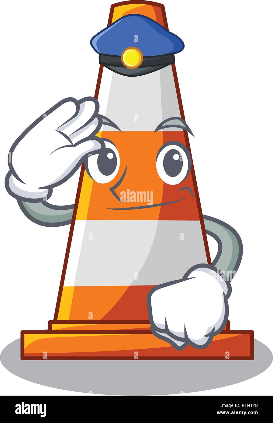 Police traffic cone Stock Vector Images - Alamy