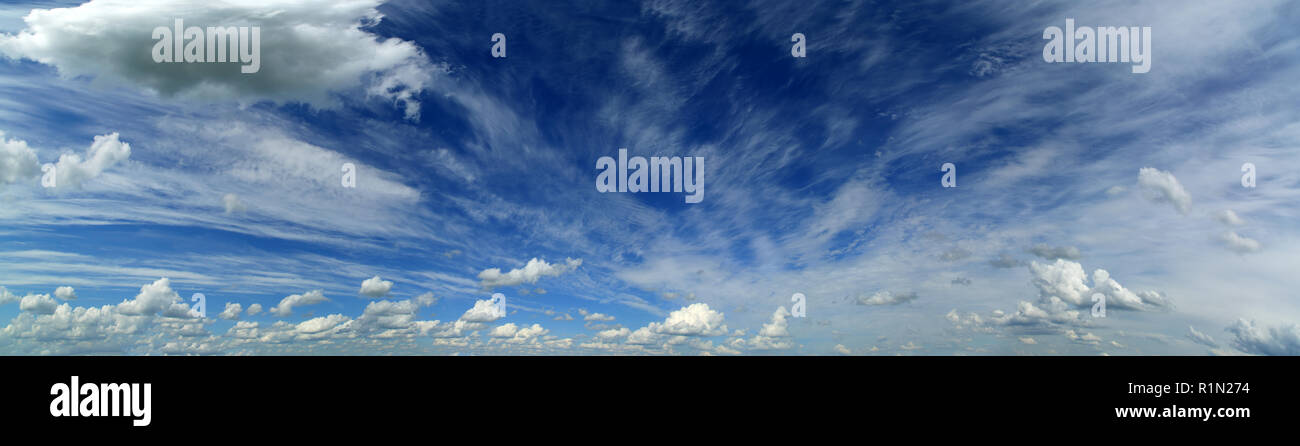 panorama of beautiful sky with clouds Stock Photo - Alamy