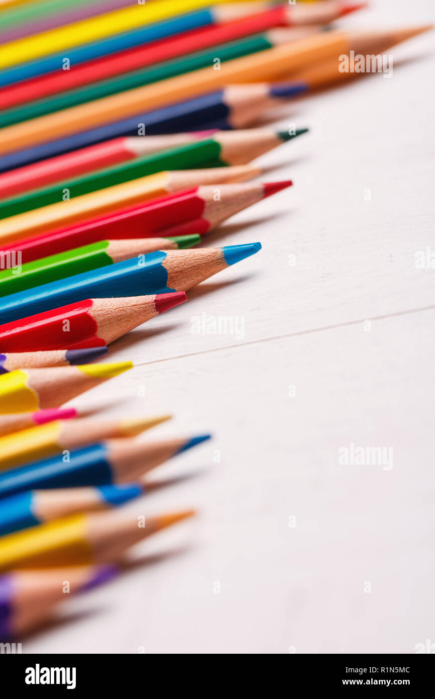 Bright sharp pencils are ready for drawing Stock Photo - Alamy