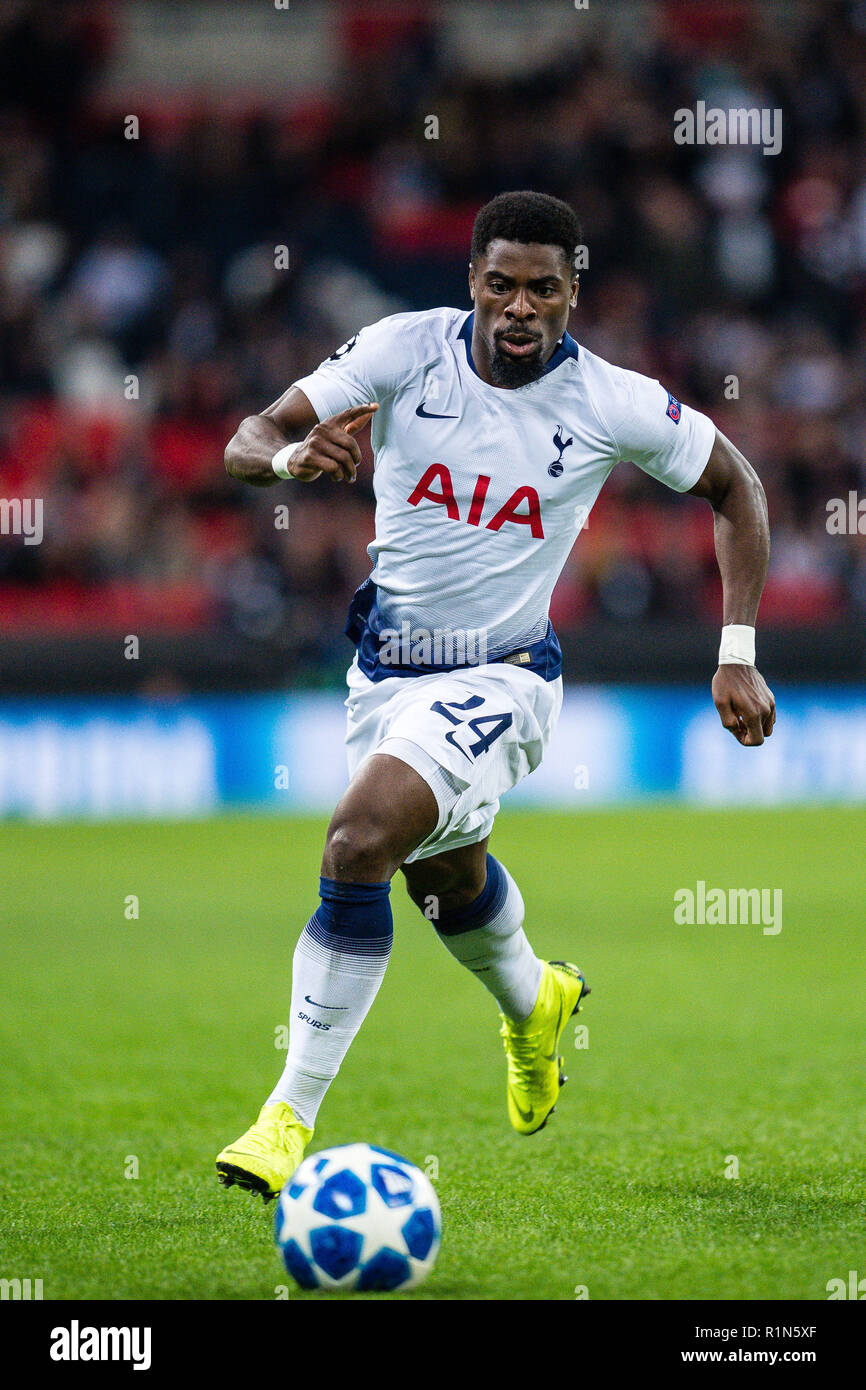 LONDON, ENGLAND - NOVEMBER 06: Serge Aurier of Tottenham Hotspur during ...