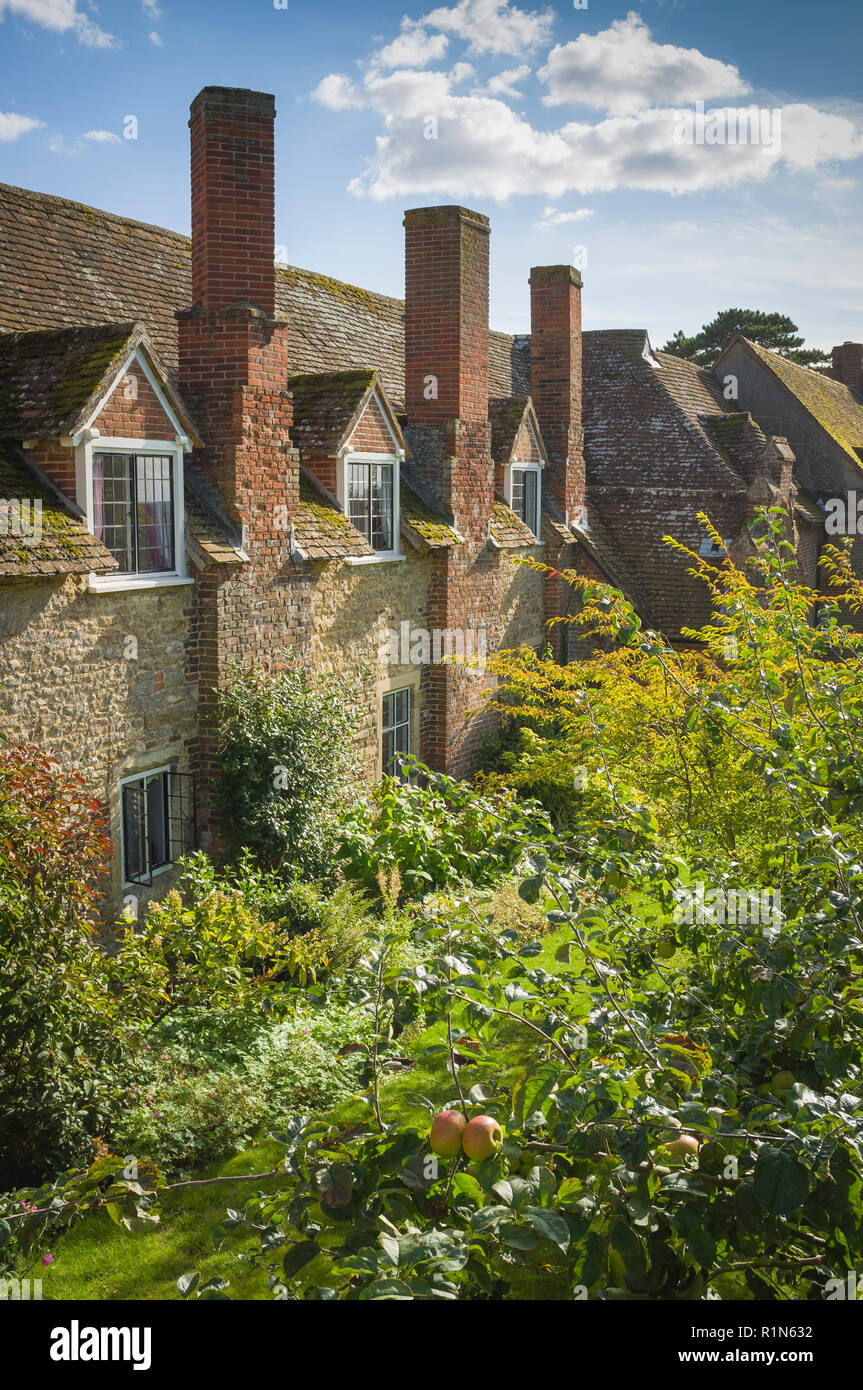 Fifteenth Century almshouses in the historic Oxfordshire village of ...