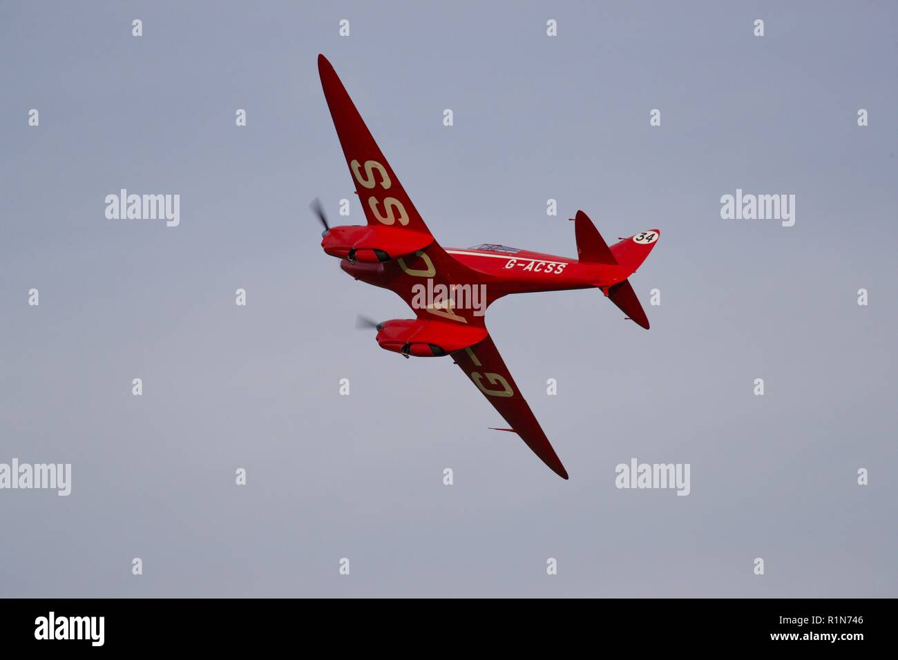 de Havilland DH.88 Comet at the Shuttleworth Race Day on the 7th ...