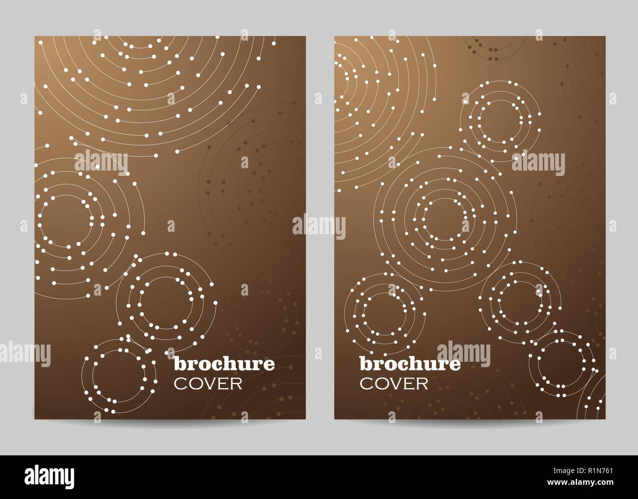 Brochure template layout design. Geometric pattern with connected lines ...
