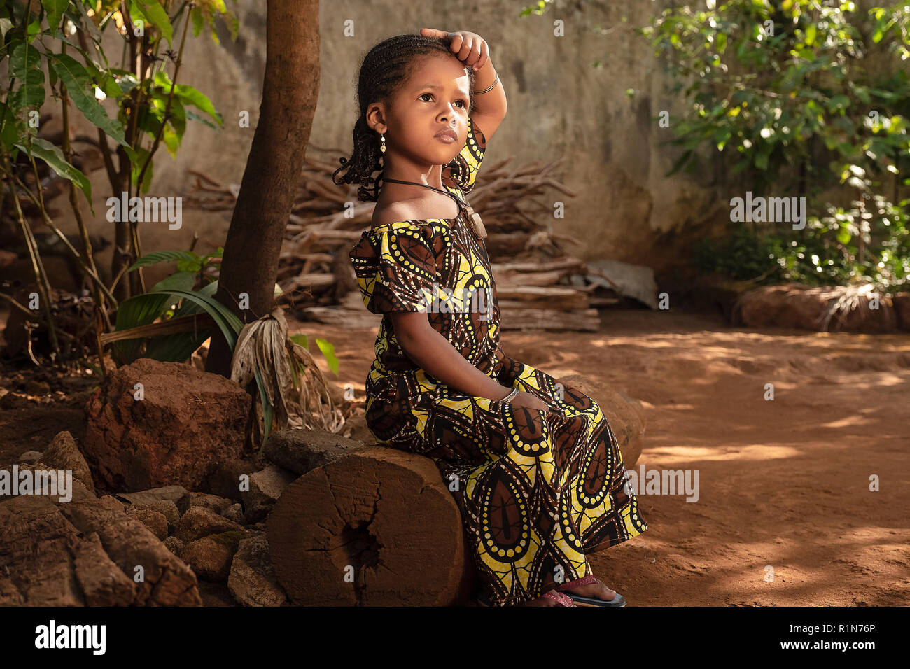 A child of the Baka tribe. Cameroon Stock Photo - Alamy