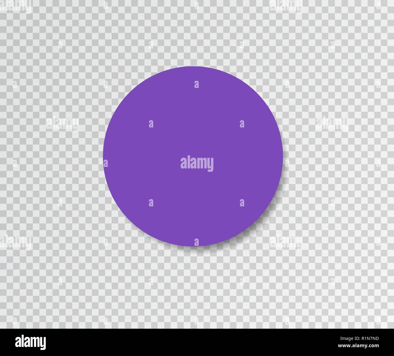 Paper sticker with shadow on transparent background. Vector ...