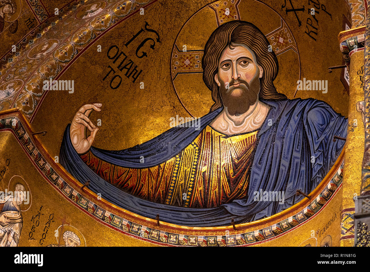 Mosaic christ pantocrator in apse hi-res stock photography and images ...