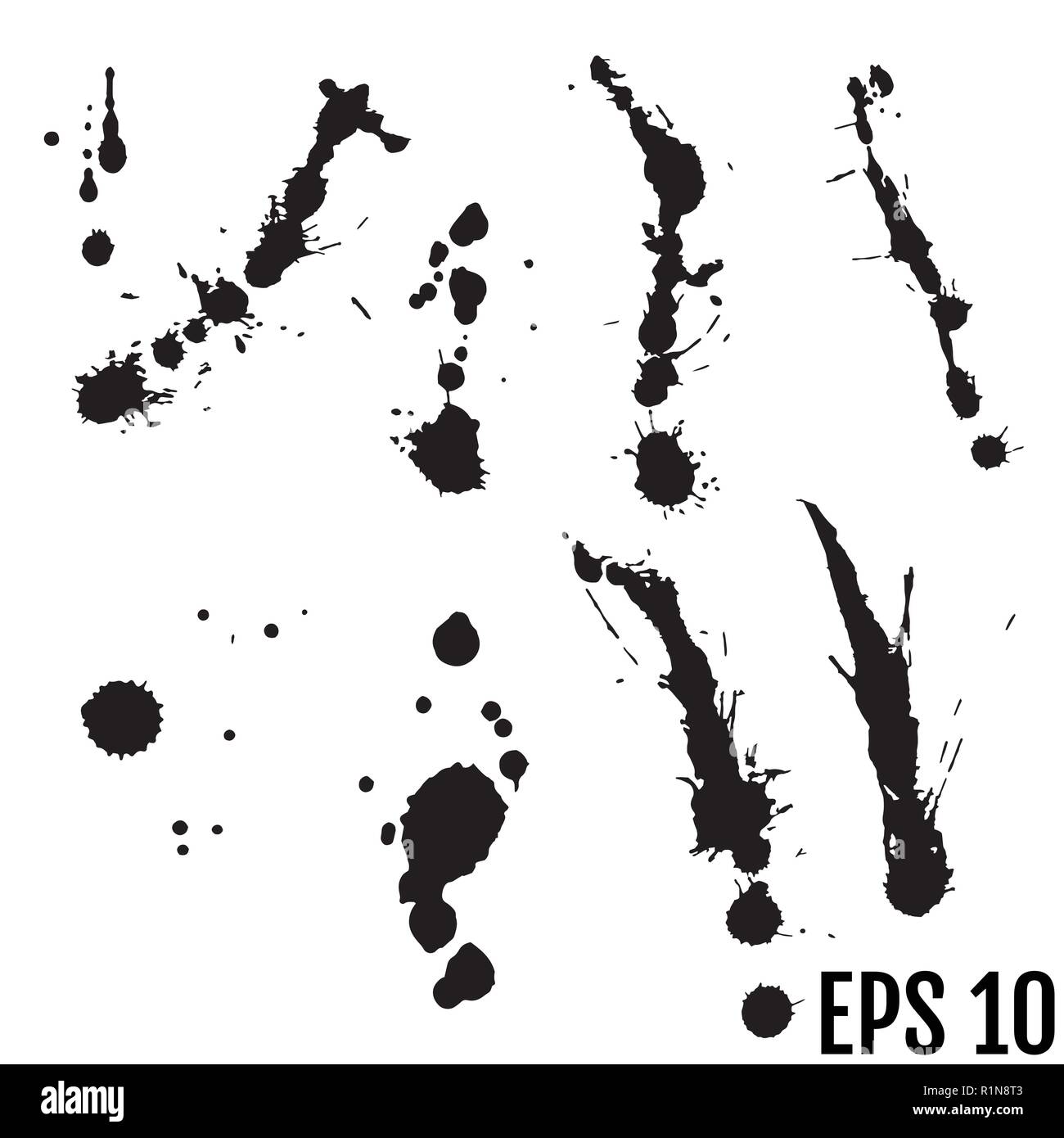 Ink blot colour Stock Vector Images - Alamy