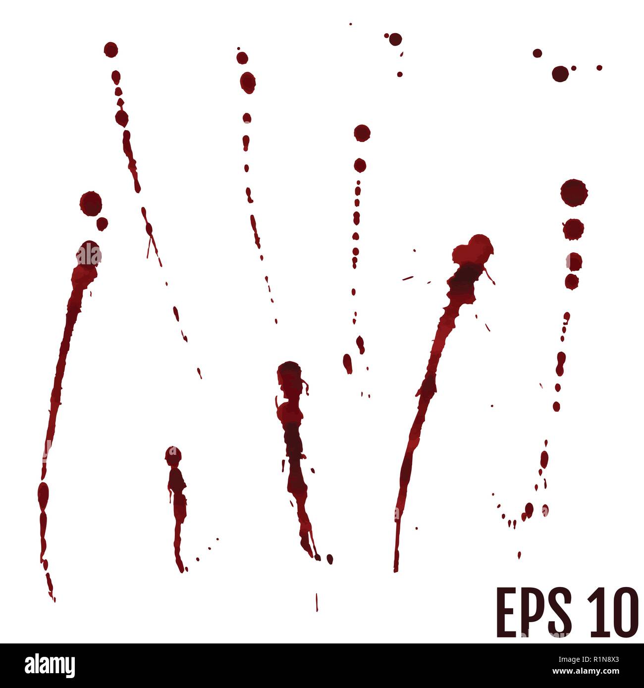 Drip trail blood stain hi-res stock photography and images - Alamy