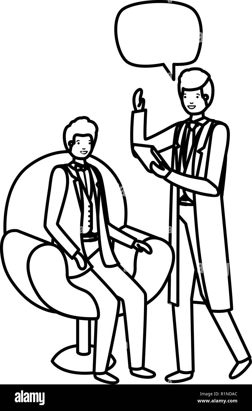 Cartoon character bubble talk graphic Black and White Stock Photos ...