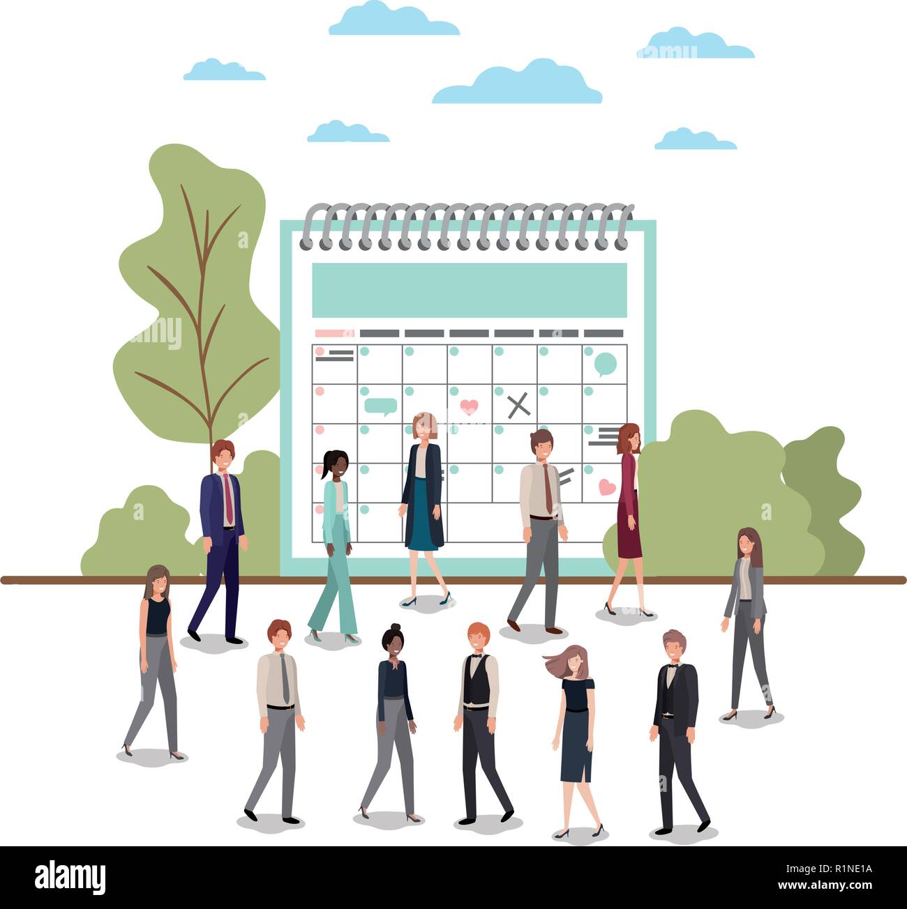 Man Calendar Cartoon Stock Photos & Man Calendar Cartoon Stock Images ...