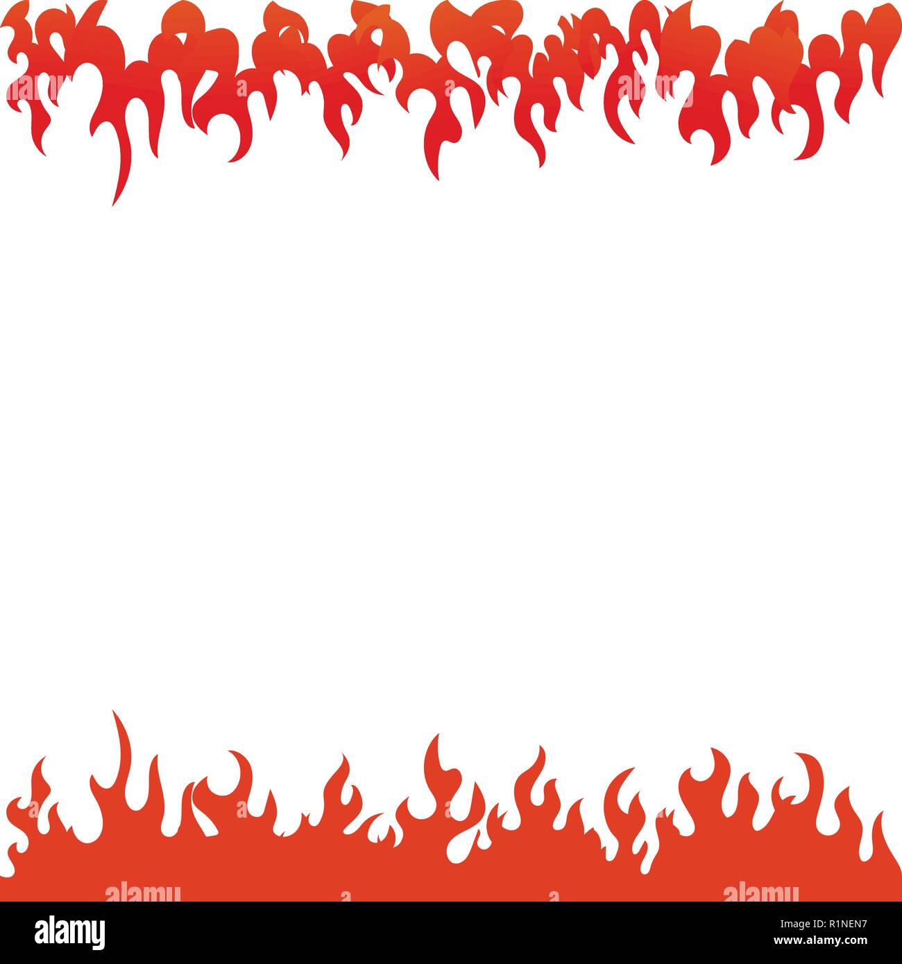 Flame Border Template