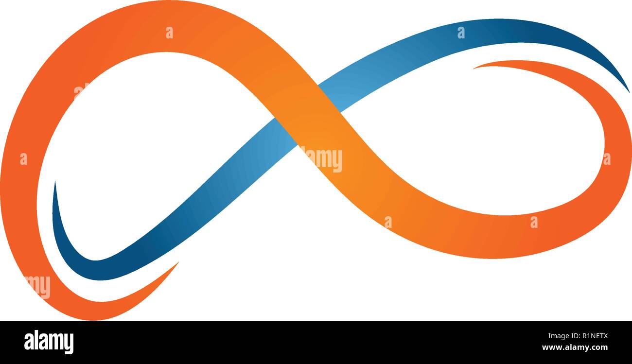 Abstract infinity graphic design template vector illustration Stock ...