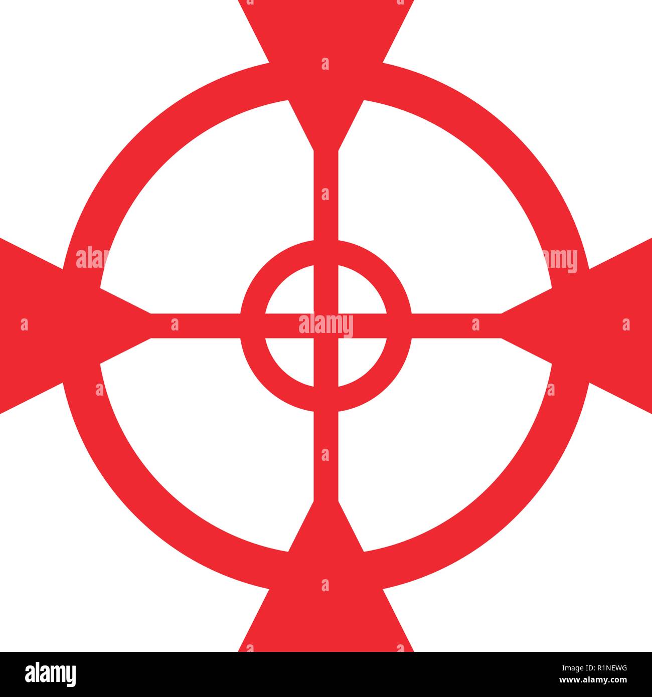 Round Target Gun Stock Vector Images - Alamy