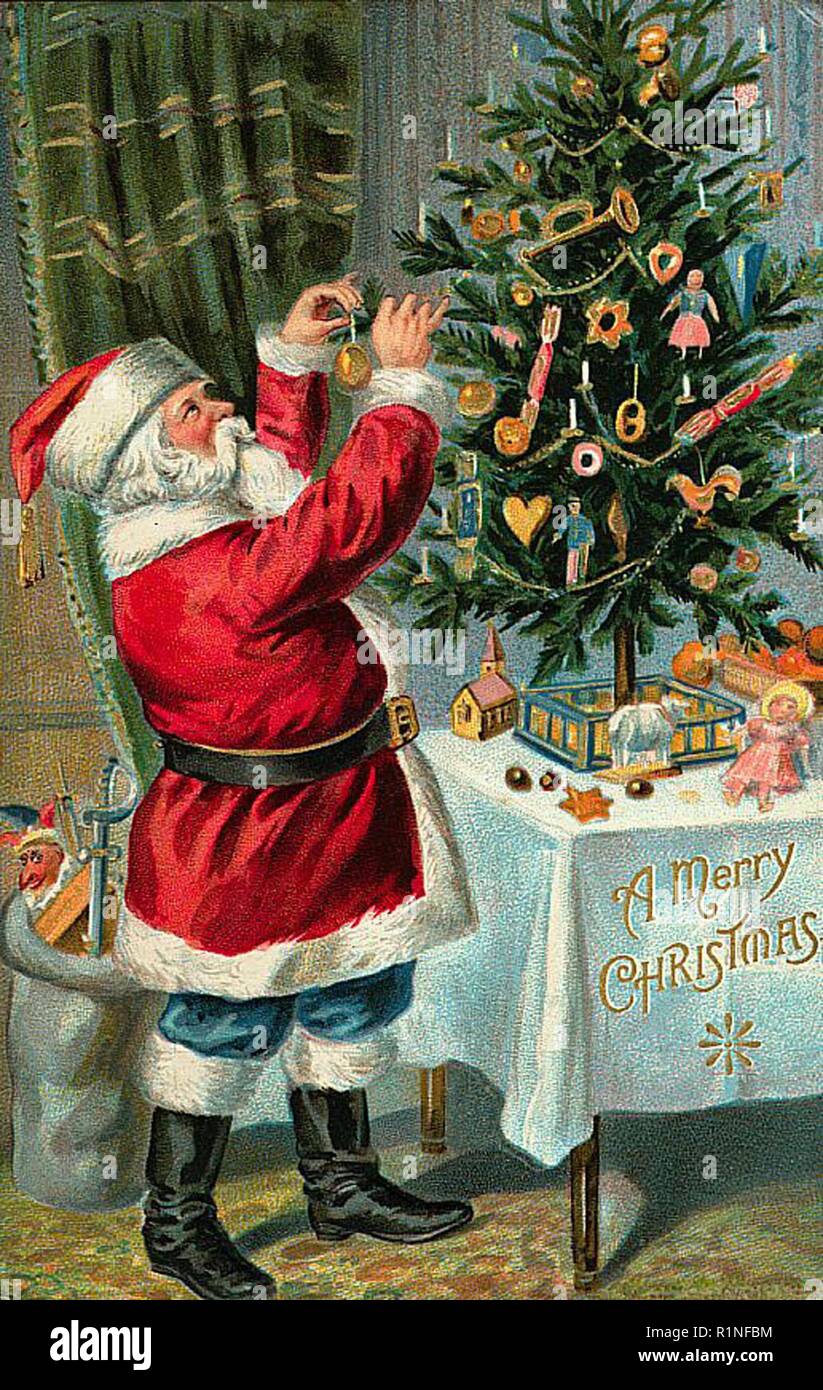 Father christmas illustration hi-res stock photography and images - Alamy