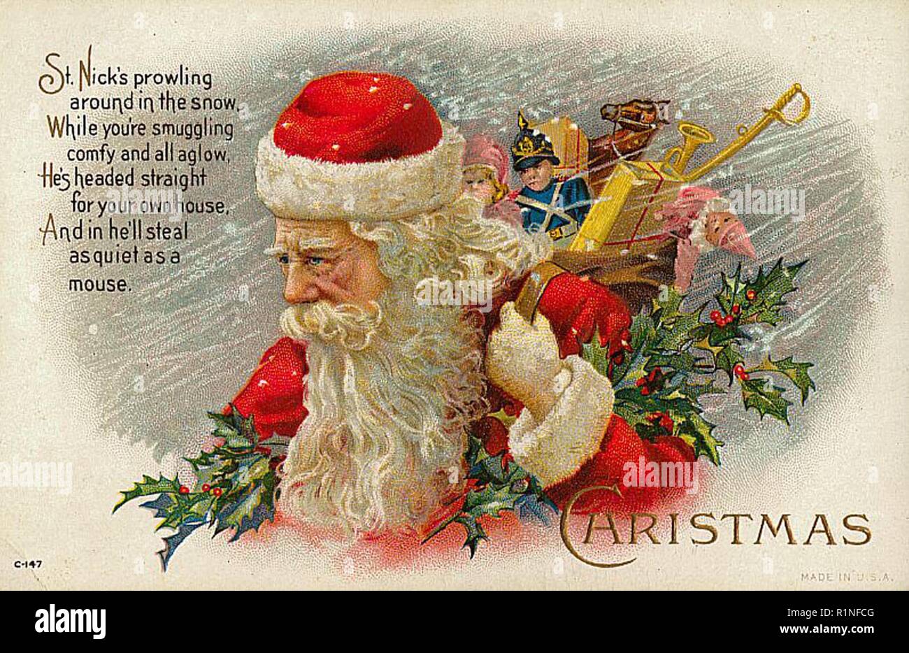 Vintage father christmas hi-res stock photography and images - Alamy