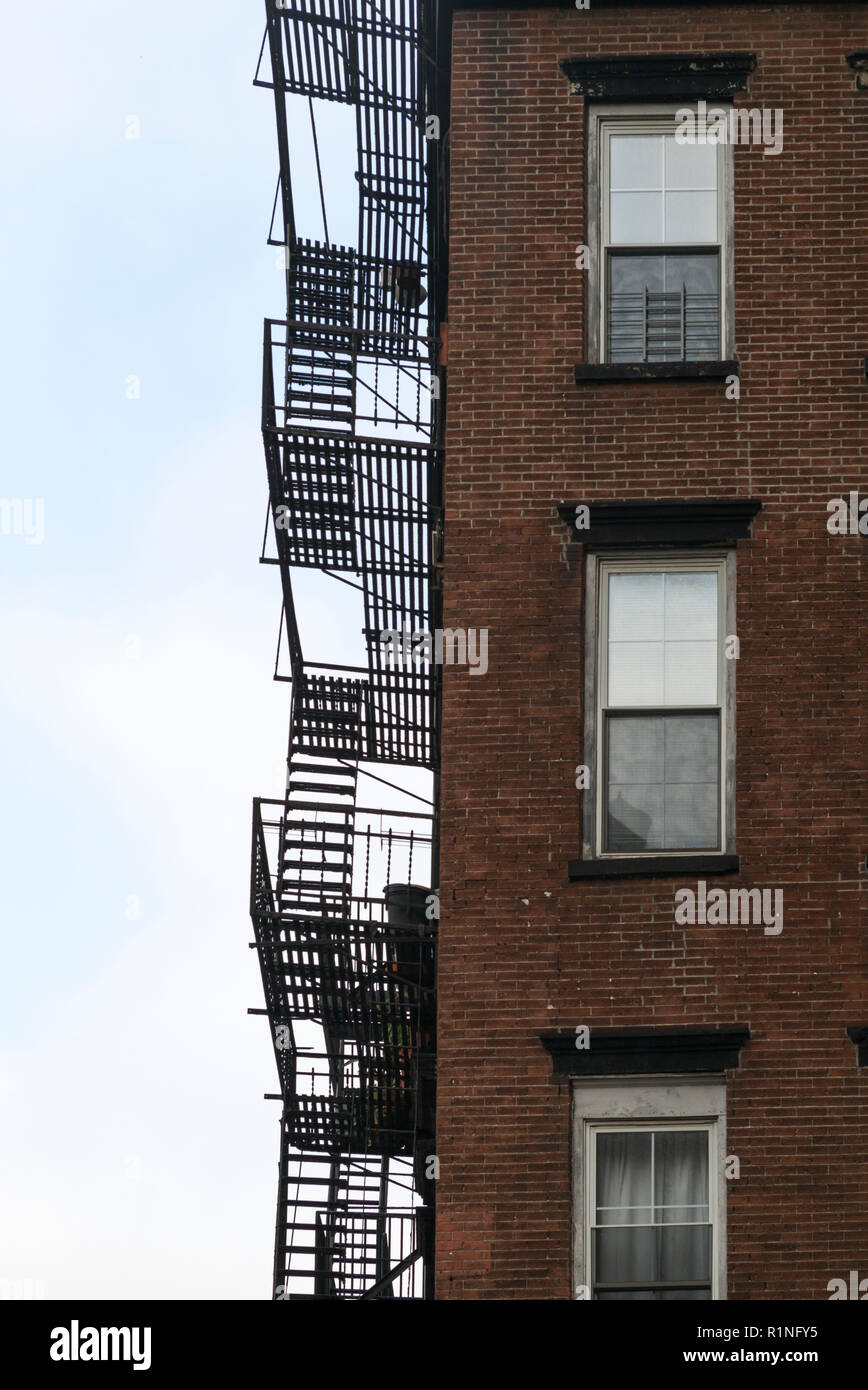 Fire escapes railing hi-res stock photography and images - Alamy