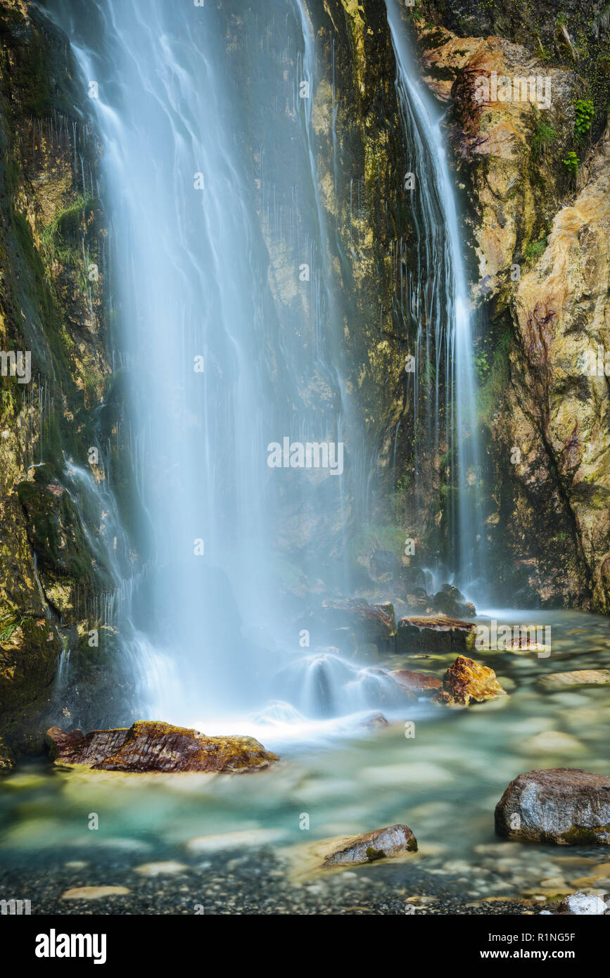 Theth Waterfall, Theth, The Accursed Mountains, Albania Stock Photo - Alamy