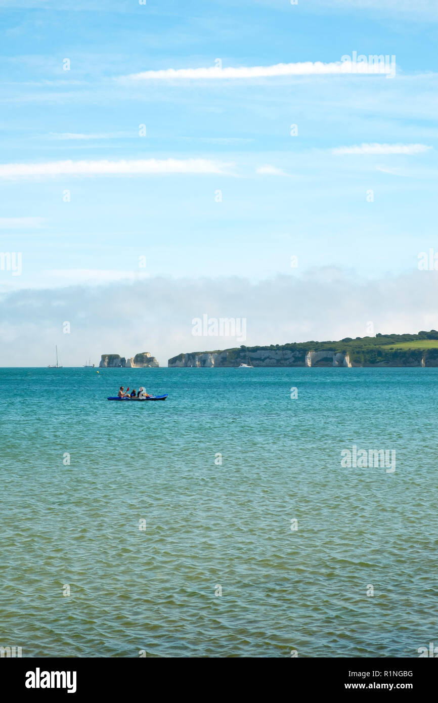 Studland, Dorset, UK - 8th July 2016: Summer sunshine brings visitors ...