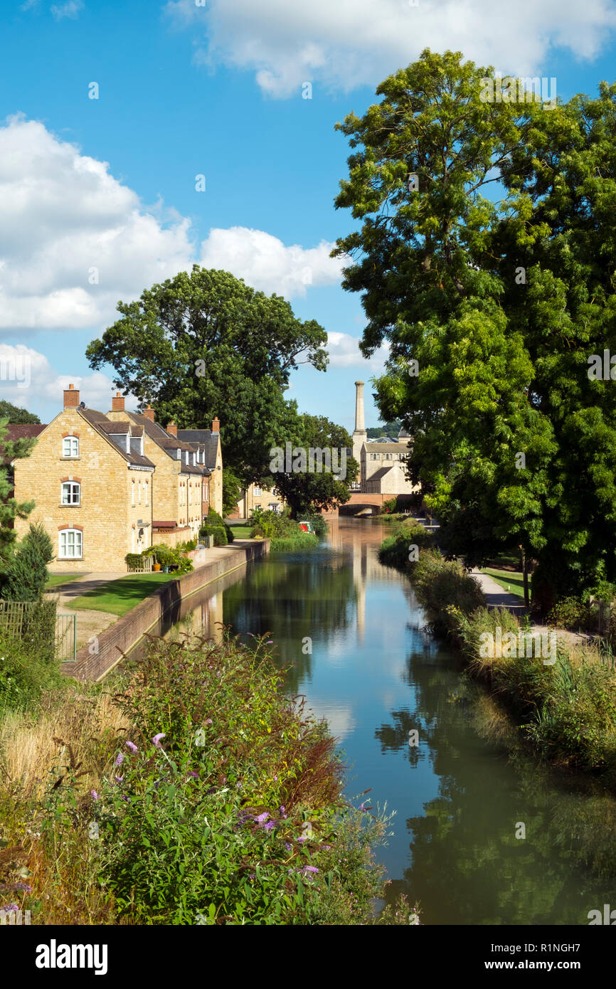 Recently built housing enhances the historic canal near Ebley Mill on ...