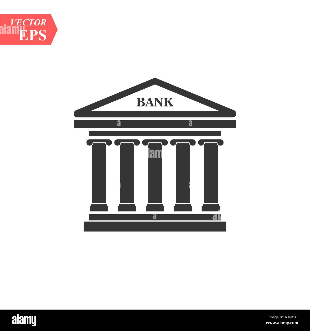 Bank building exterior shadow Stock Vector Images - Alamy