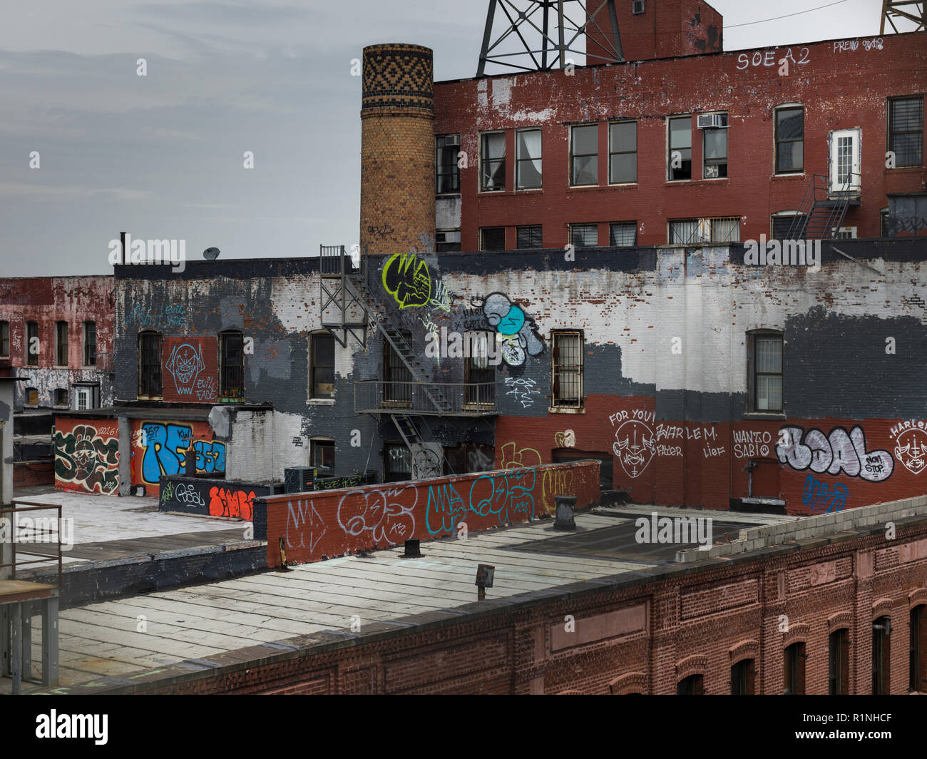 Weathered buildings, New York City, New York State, USA Stock Photo - Alamy