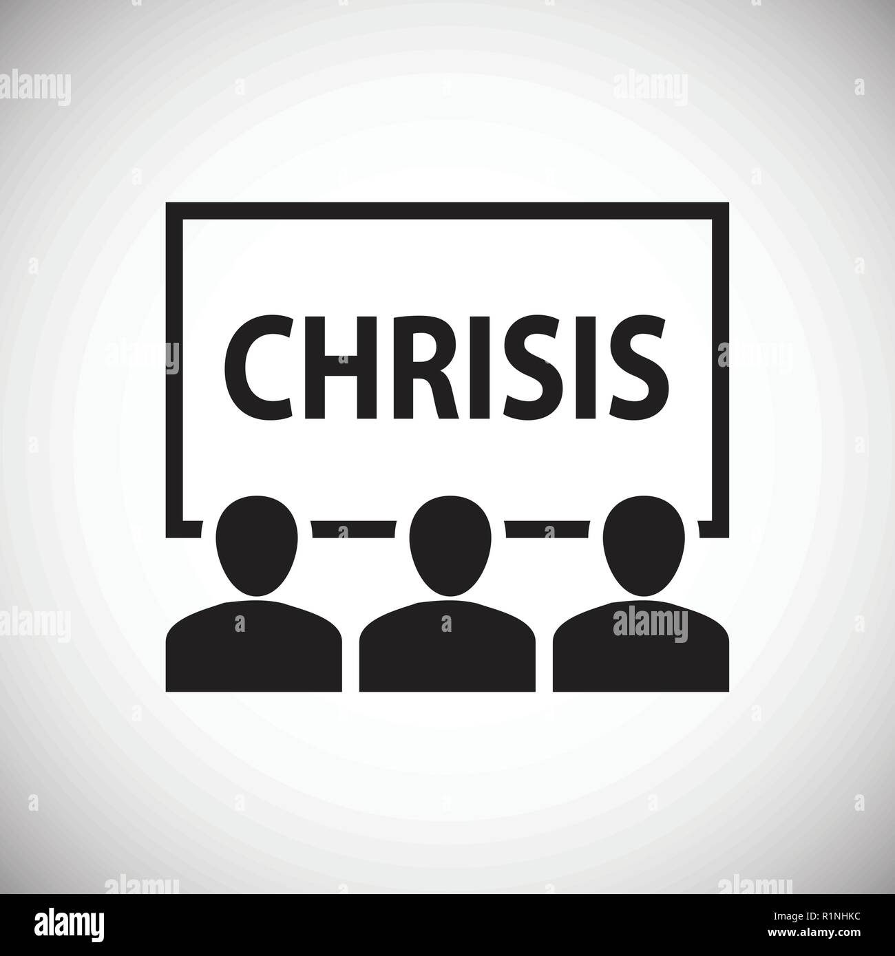 Crisis solving meeting on white background Stock Vector Image & Art - Alamy