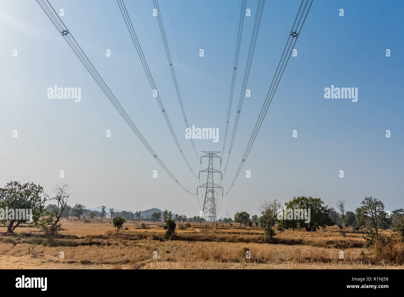 Power distribution line rural hi-res stock photography and images - Alamy