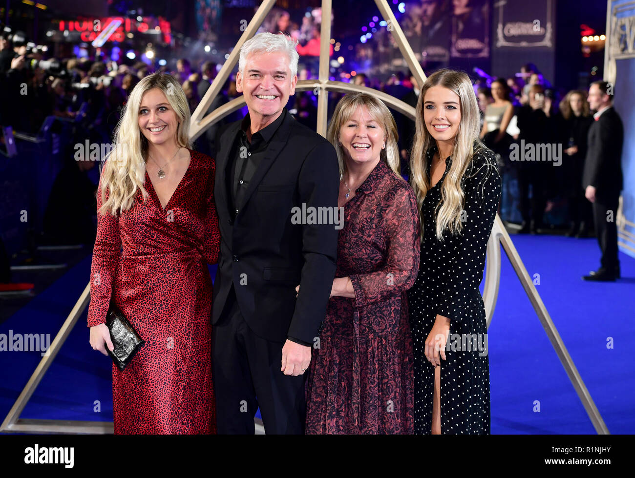 Stephanie Lowe (second right) and Phillip Schofield (second left ...