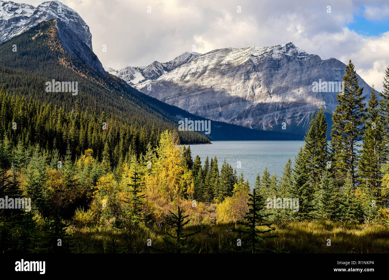Alberta mountain scenes in the summer and fall Stock Photo - Alamy