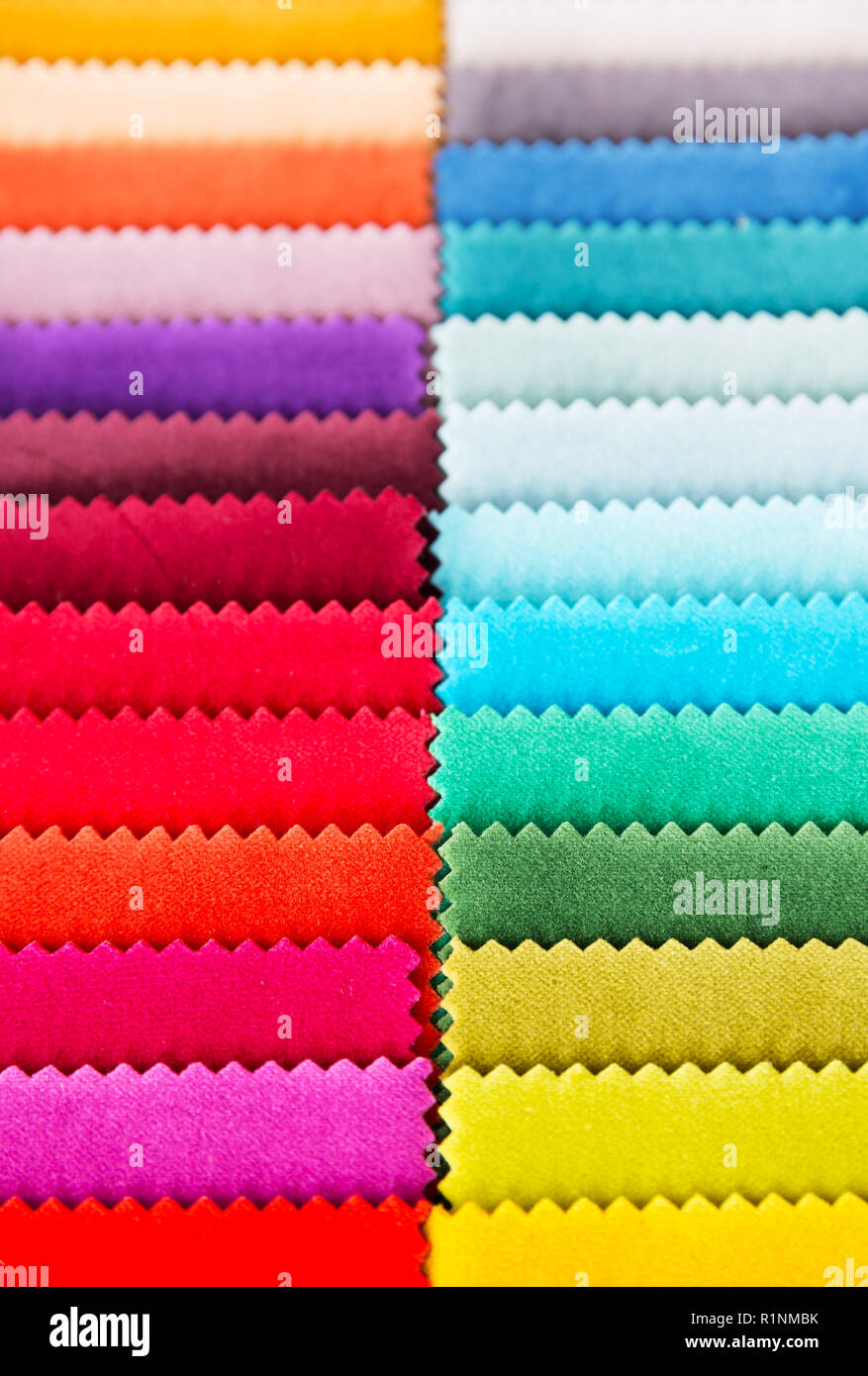 multi color fabric texture samples Stock Photo - Alamy