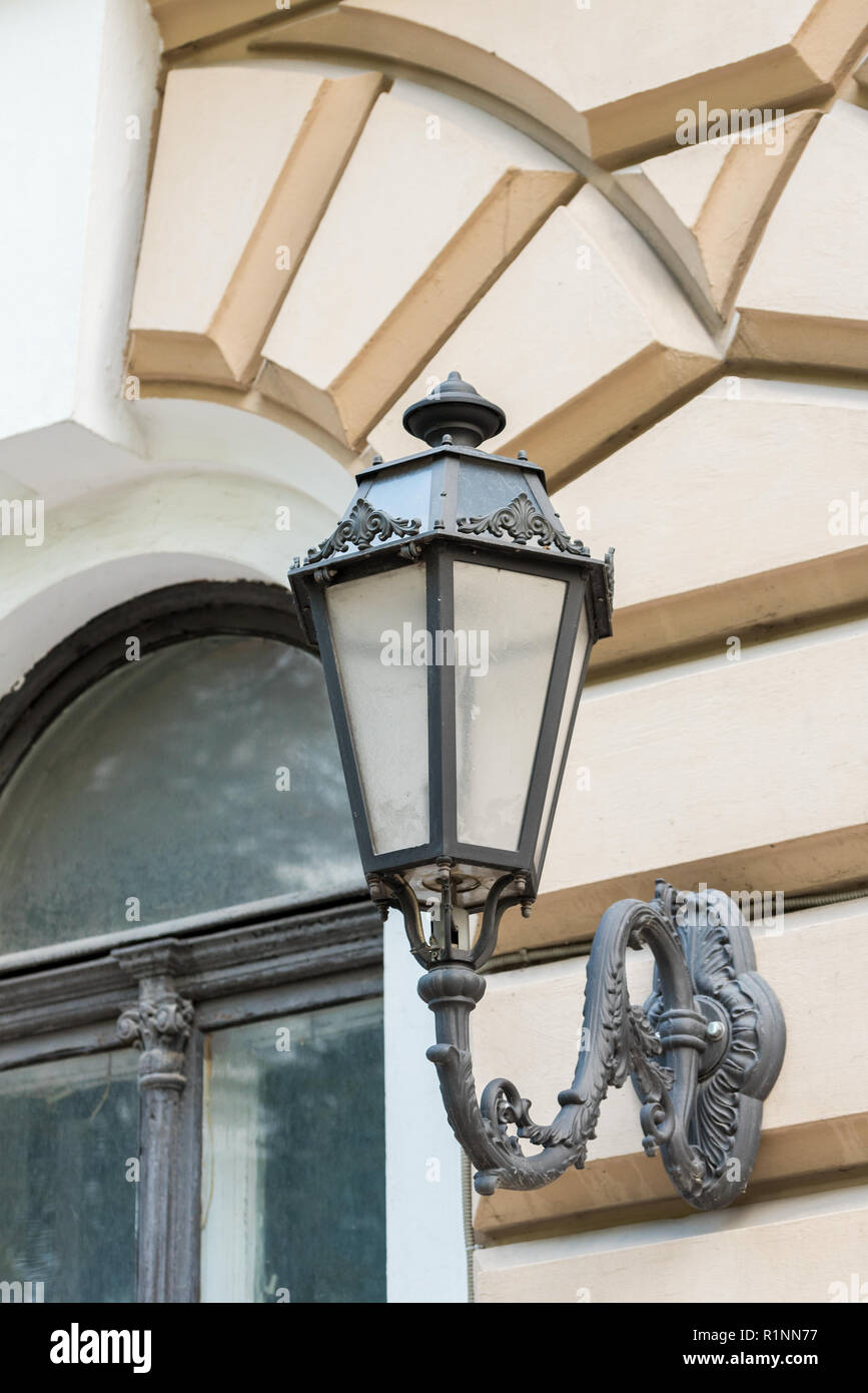 street lights for with flowers Stock Photo - Alamy