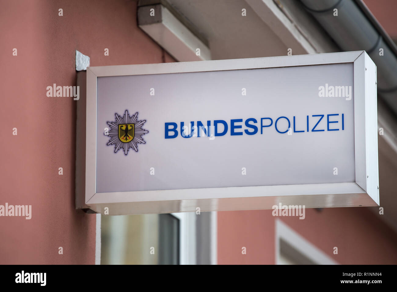german federal police sign Stock Photo - Alamy