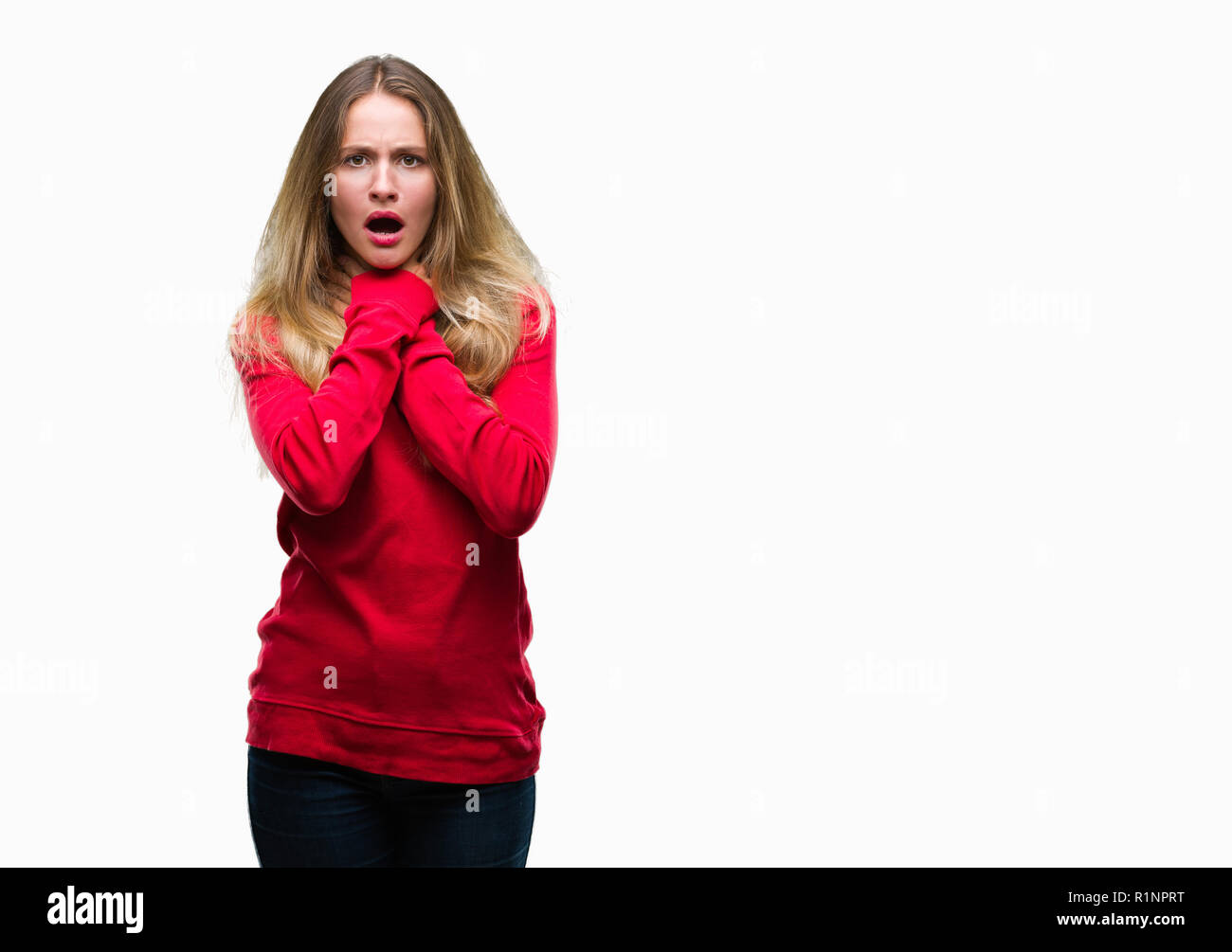 Strangle Neck Woman Cut Out Stock Images And Pictures Alamy