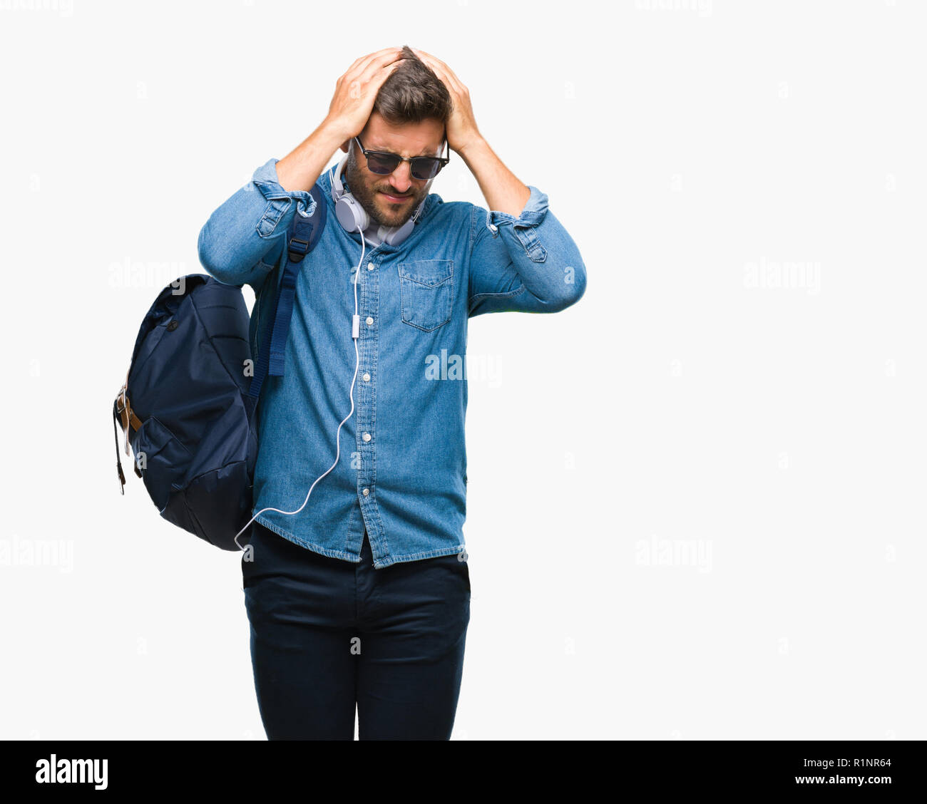 Stressed tourist Cut Out Stock Images & Pictures - Alamy