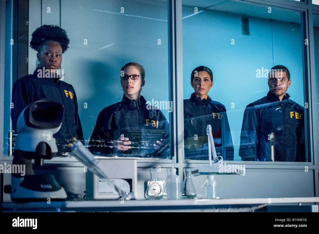 ARROW, from left: Sydelle Noel, Emily Bett Rickards, Juliana Harkavy ...