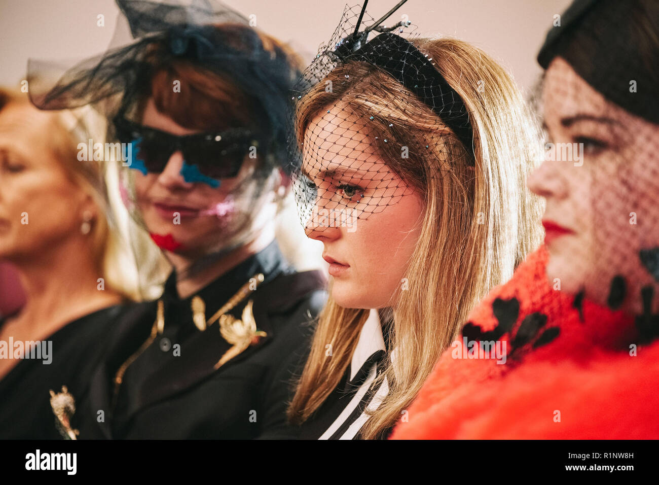 HEATHERS, from left: Brendan Scannell, Grace Victoria Cox, Melanie ...