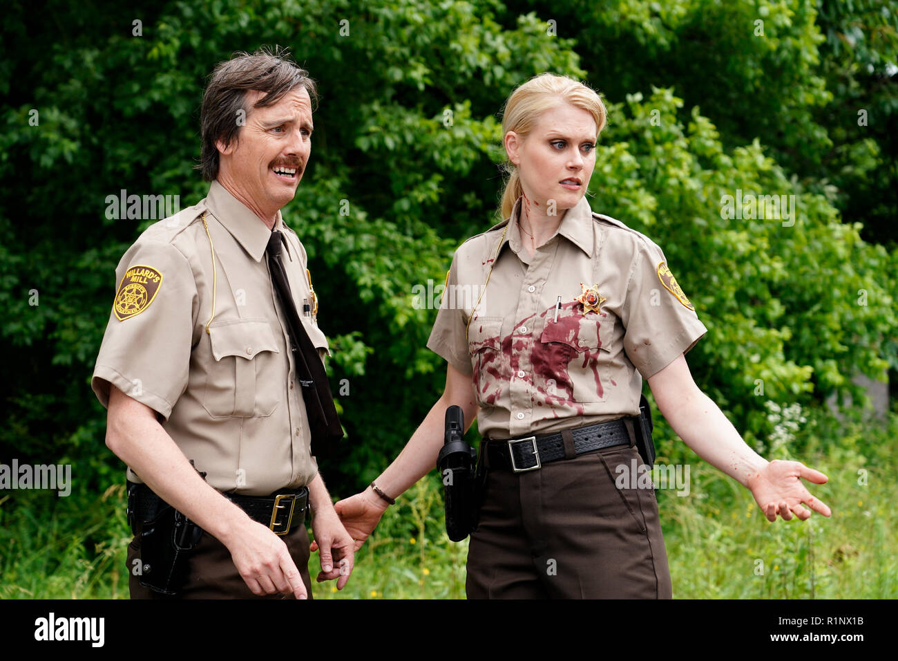 STAN AGAINST EVIL, from left: Nate Mooney, Janet Varney, 'Hell Is What ...