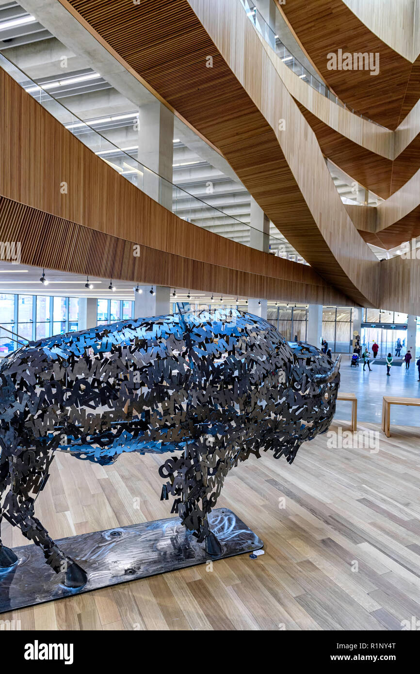 The Calgary Central Library, also known as the Calgary New Central ...