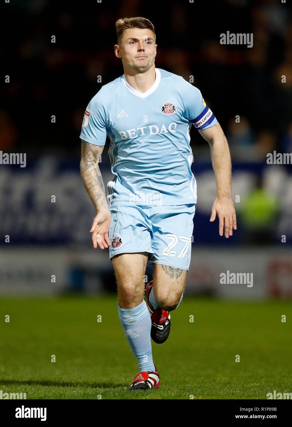 Sunderland's Jordan Cranston during the Checkatrade Trophy, Northern ...
