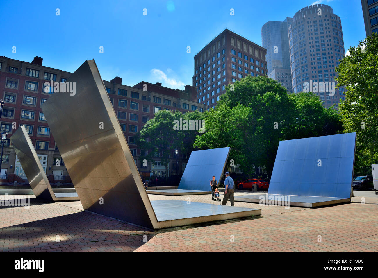 Boston harbor walk untitled landscape public art sculpture at Harbor ...