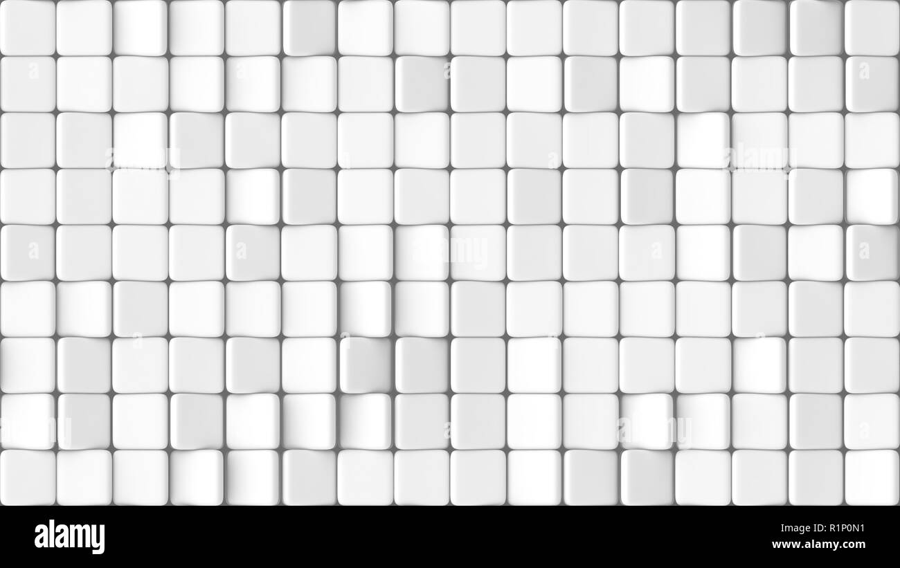 3d rendered texture of rounded rotating tiles on a white background ...