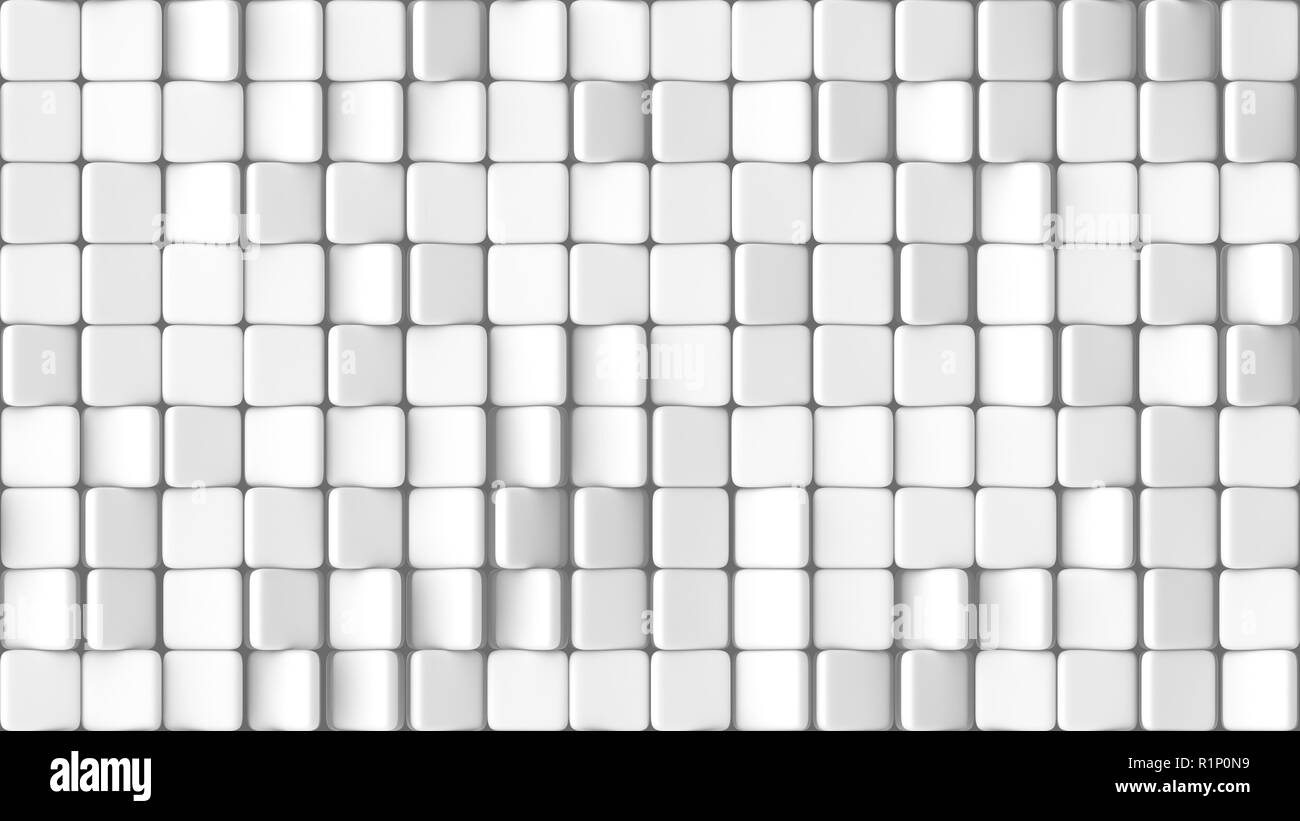 3d rendered texture of rounded rotating tiles on a white background ...