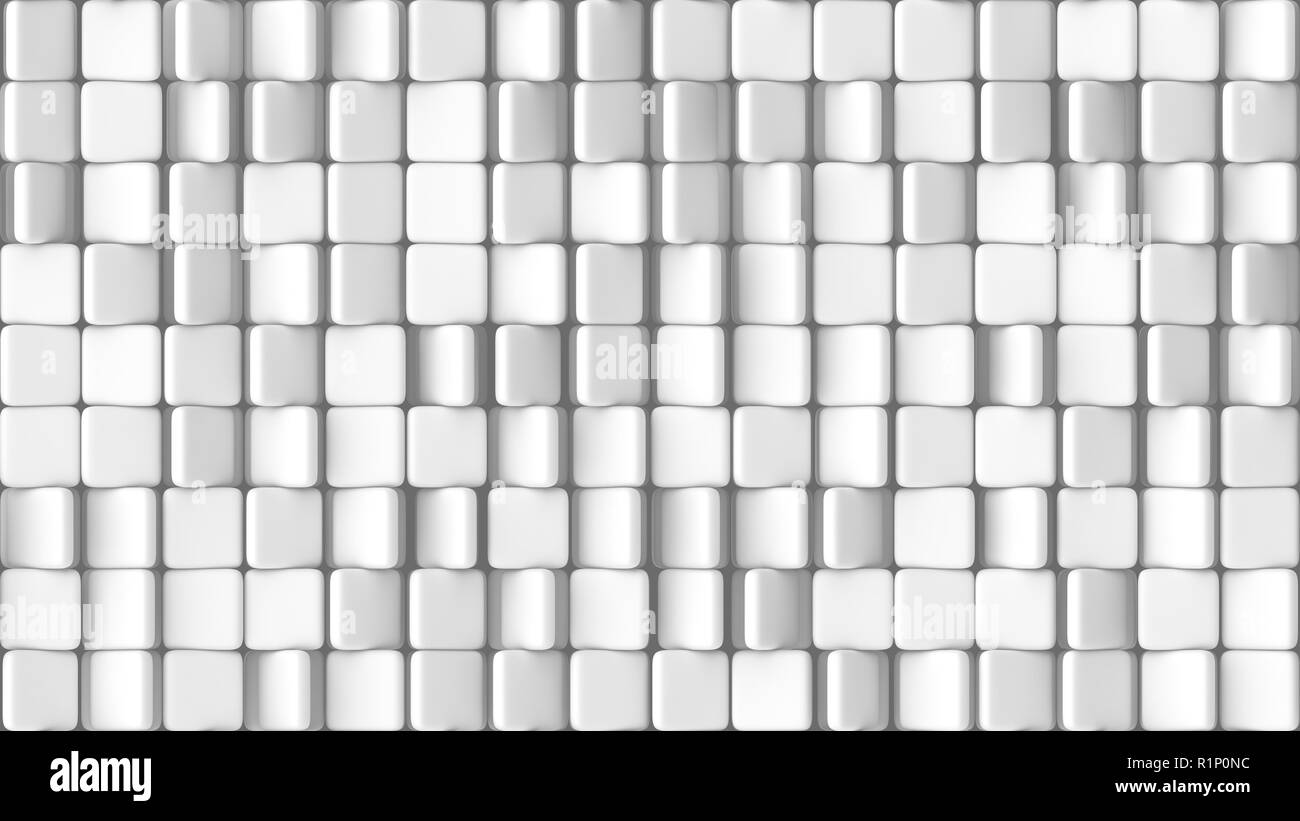 3d rendered texture of rounded rotating tiles on a white background ...