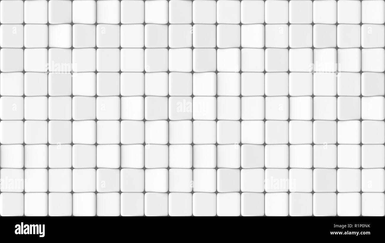 3d rendered texture of rounded rotating tiles on a white background ...