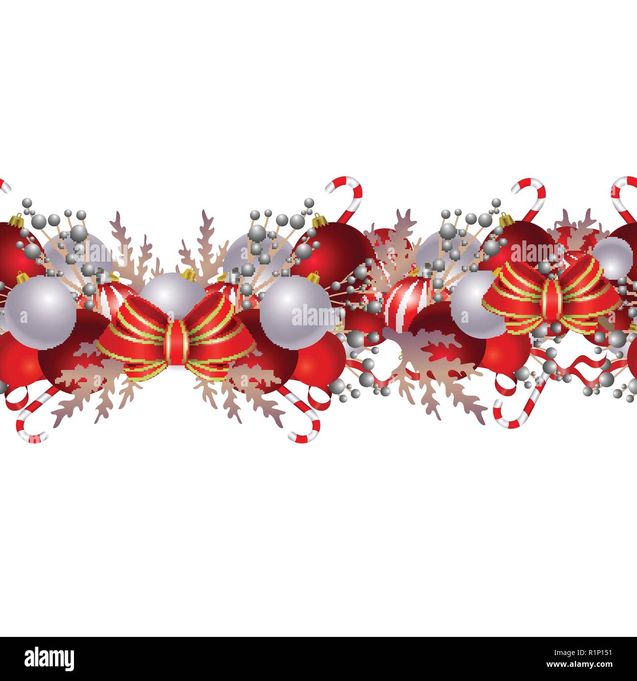 Vector Christmas Border Stock Vector Image & Art - Alamy