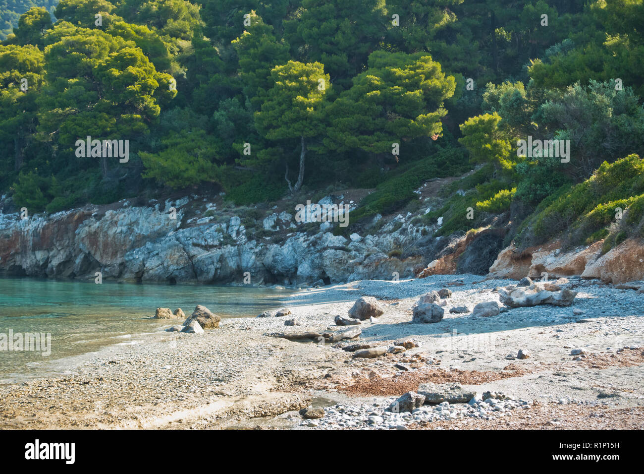 Skopelos milia beach hi-res stock photography and images - Alamy