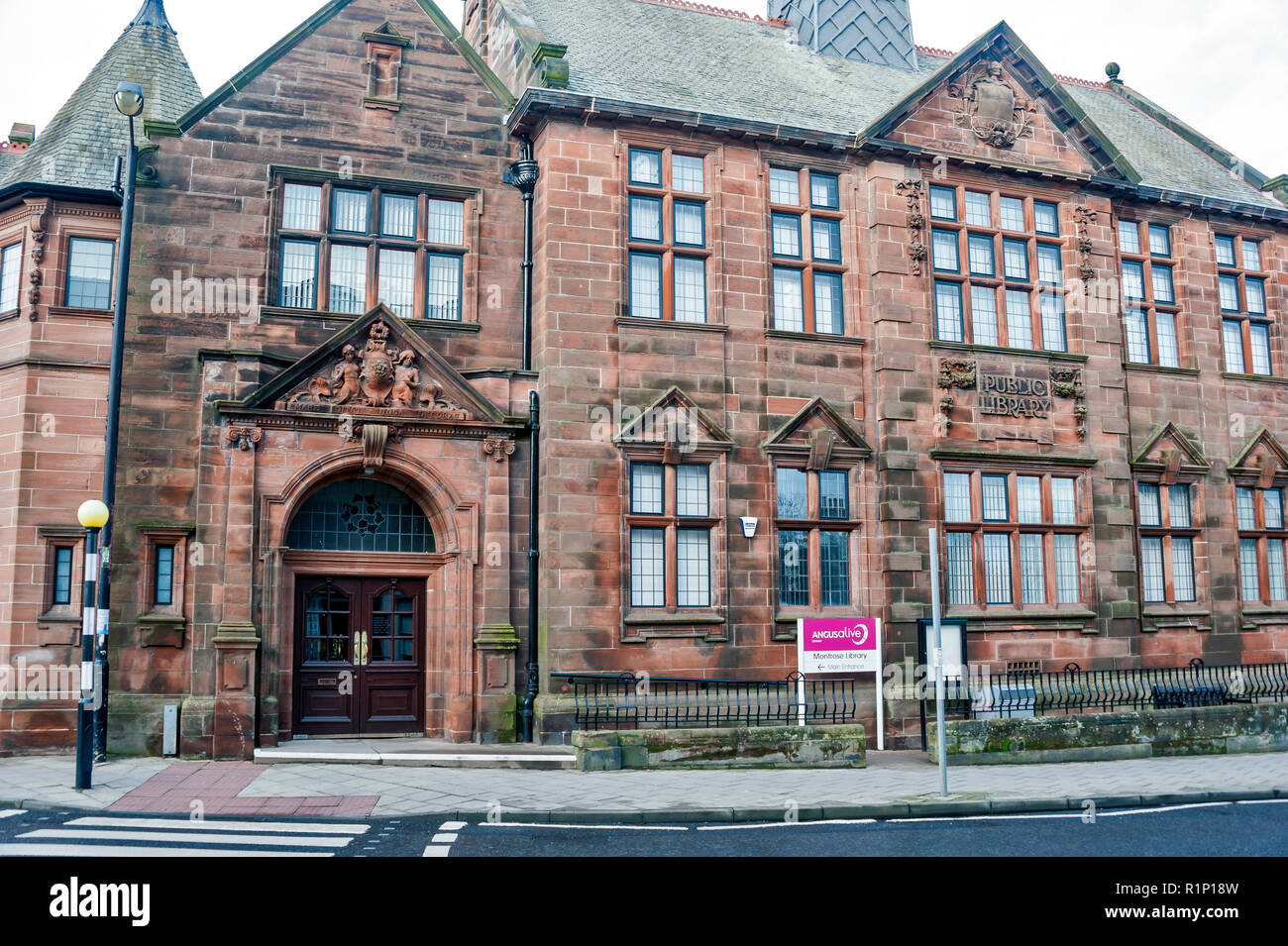Montrose Public Library, Angus, Scotland, UK Stock Photo - Alamy