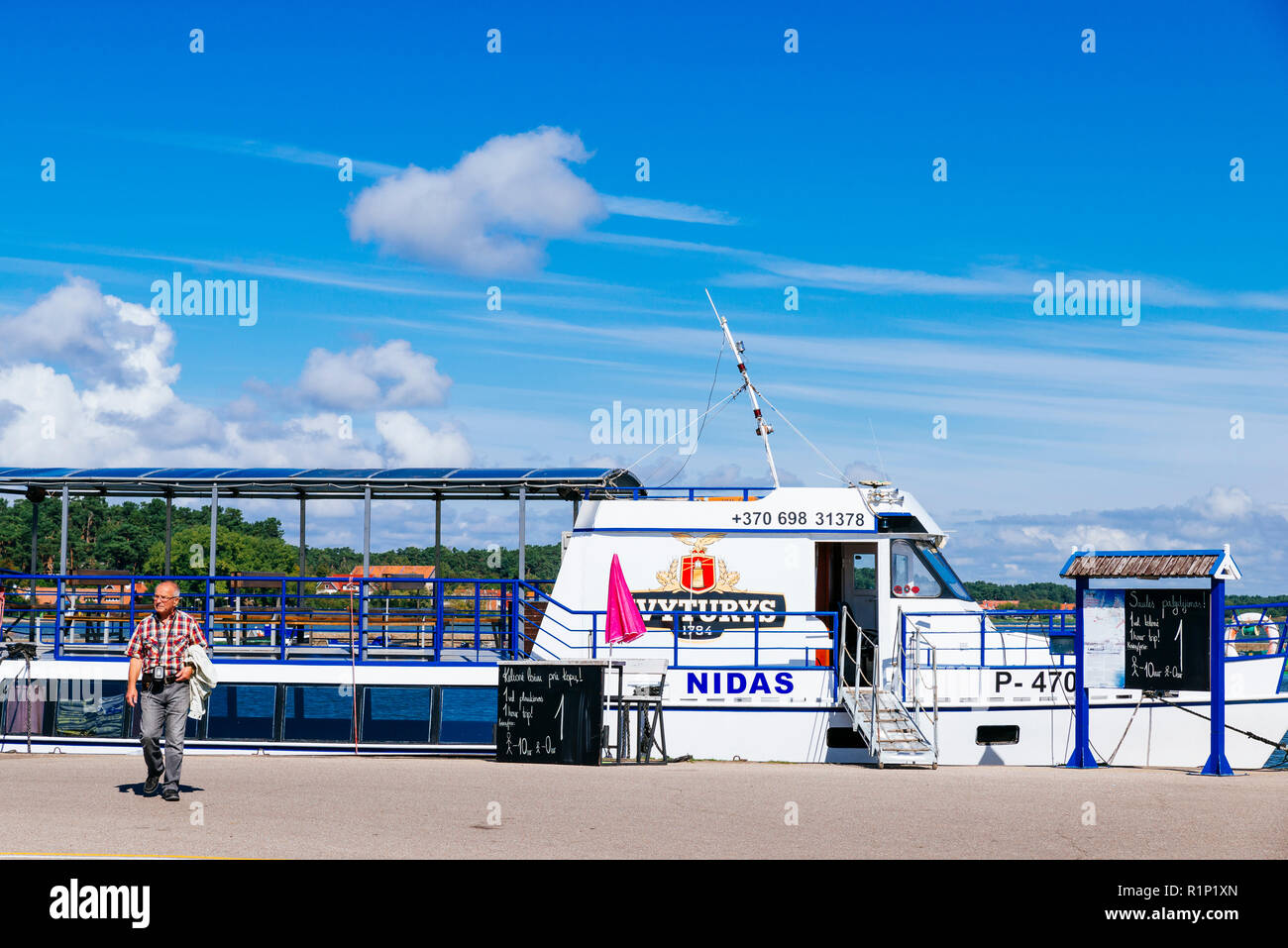 Nida Port and marina. Nida is a resort town in Lithuania, the ...