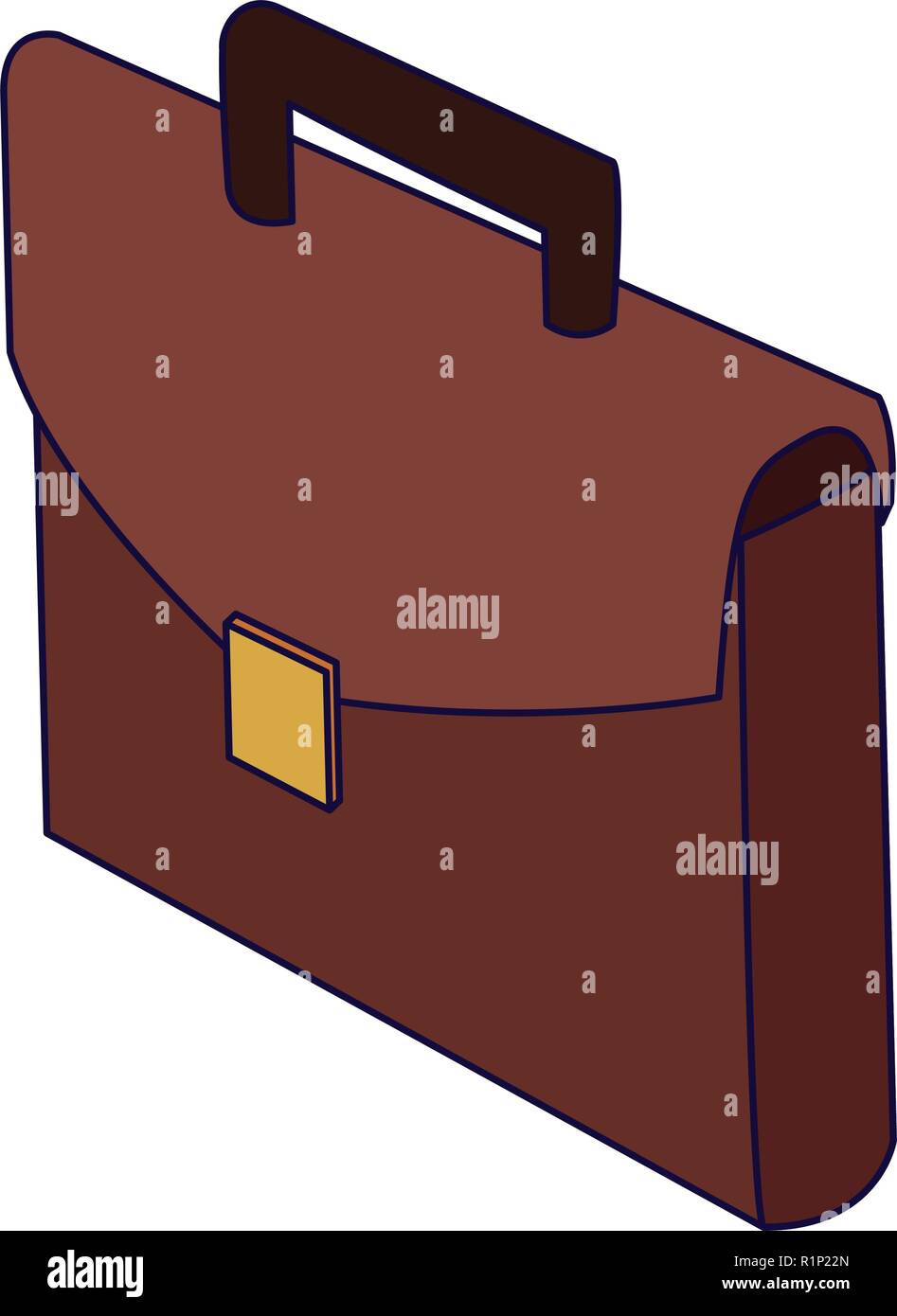 Business briefcase isometric isolated vector illustration graphic ...