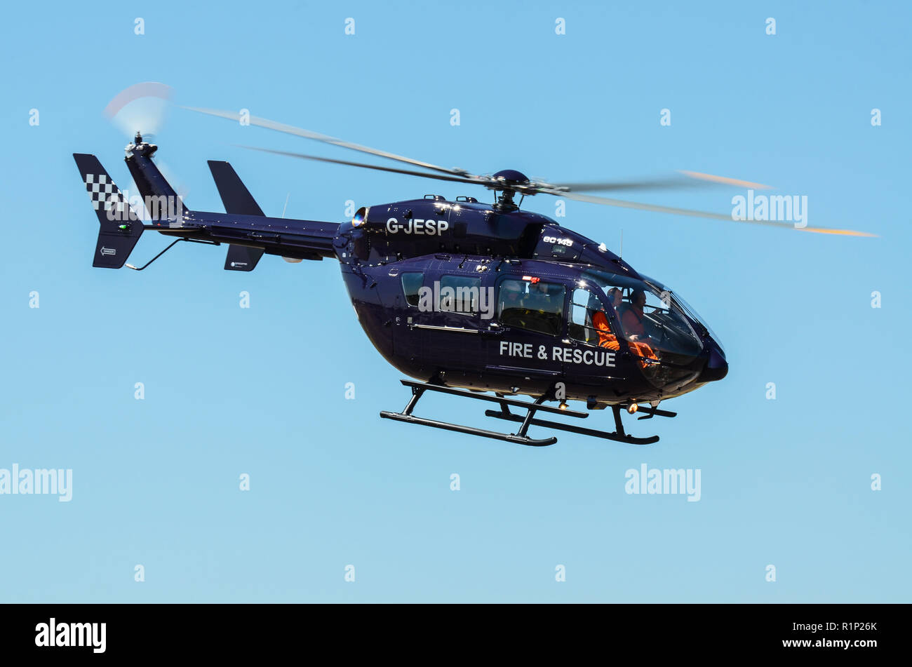 Eurocopter EC-145, MBB BK117 G-JESP Fire and Rescue helicopter ...